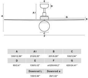 FARO 34277-11L - Stropní ventilátor KLIM M 1xE27/15W/230V ořech/černá + DO