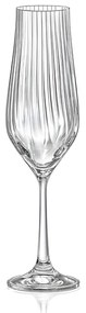 Bohemia Crystal Sklenice na šampaňské Tulipa Optic 170ml (set po 6ks)