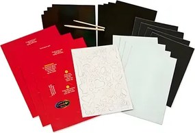 Melissa  Doug Deluxe škrabací obrázky 16 ks / Kreativní sada / 21,5 x