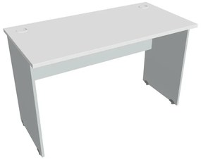 Stůl pracovní rovný 120 cm - Hobis Gate GE 1200 Dekor stolové desky: bílá, Dekor lamino podnože: šedá