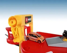 Bburago STREET FIRE Parkovací herní sada - garáž se dvěma autíčky 1:43
