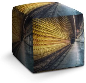 Sablio Taburet Cube Pražské metro: 40x40x40 cm