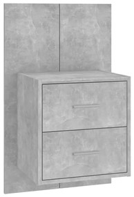 810997 vidaXL Nástěnný noční stolek betonově šedý