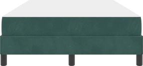 Postel s boxspringem s matrací Tmavě zelená 120 x 190 cm textil 3398680