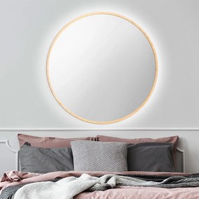 Zrcadlo Nordic Wood LED Rozměr: ø 105 cm