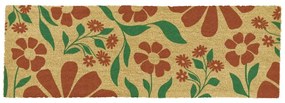 Rohožka z kokosového vlákna 40x120 cm Red &amp; Green Floral – Artsy Doormats