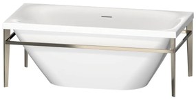 Duravit XViu - Vana s kovovým podstavcem, Bílá 700444000B10000