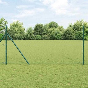 Hexagonální kotvení plotu 10 x 1,2 m Ocel potažená PVC Zelená 3352641