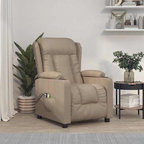 Elektrické masážní křeslo cappuccino umělá kůže 3098810