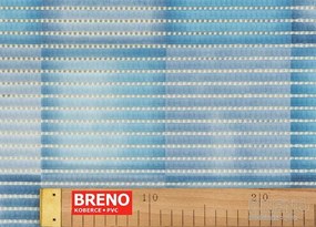 Breno Koupelnová pěnová předložka SOFTY-TEX 79843 modré dlaždice, šíře 65 cm, Modrá