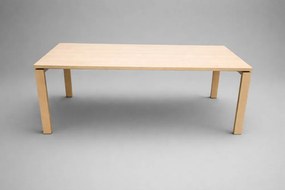 Rozkládací jídelní stůl s deskou v dubovém dekoru 100x200 cm Linley - II. jakost – Actona