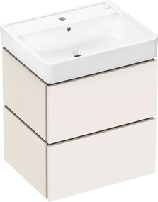 Hansgrohe Xilesa E - Skříňka s umyvadlem, 58x73x48 cm, 2 zásuvky, písková matná béžová 54396780