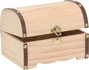 Dřevěný box truhla, 125 × 130 × 180 mm