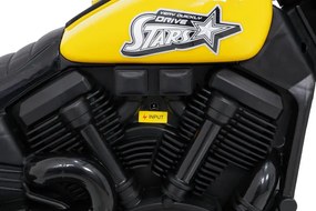 Elektrická motorka STAR žlutá