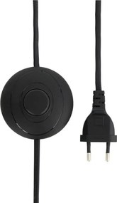 Černá/krémová látková stojací lampa (výška 160 cm) Josho – Ellos Home