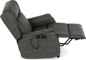 Polohovací křeslo černé, elektrické TV-L8902 BK3