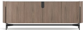 Komoda Silario 220 cm ořech/mramor