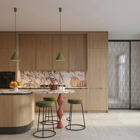 Sollux Lighting Závěsné svítidlo NOX 25 olivově zelené