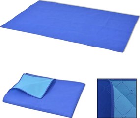 vidaXL Pikniková deka 150x200 cm [131581] Barva: Modrá a světle modrá