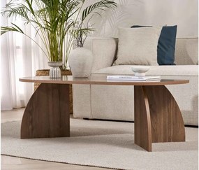 Designový konferenční stolek Felinus 120 cm vzor ořech