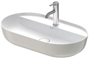 Duravit Luv - Umyvadlo na desku, 70x40 cm, bez přepadu, s otvorem pro baterii, bílá/matná šedá 0380702300