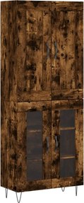 Skříň highboard kouřový dub 69,5 x 34 x 180 cm kompozitní dřevo 3199654
