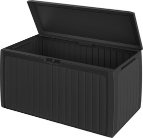 Zahradní úložný box 290L antracitová Board Plus s kolečky odolné vůči počasí