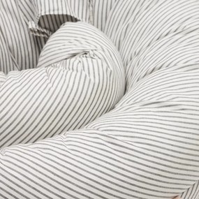 Béžovo-šedý bavlněný kojicí polštář Kave Home Yamile 135 cm