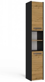 Koupelnová skříňka S30 170 cm antracit/dub artisan