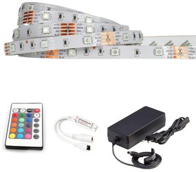 ECOLIGHT LED pásek - RGB SMD 5050 - 5m - 30LED/m - 7,2W/m - IP20 - komplet
