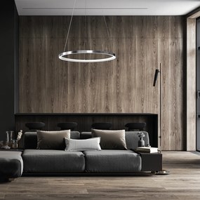 Závěsné LED svítidlo Hoop, 1x LED 27w, 4000k, ch