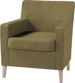 Potah na křeslo IKEA Karlstad barva zelená látka pletený vzor