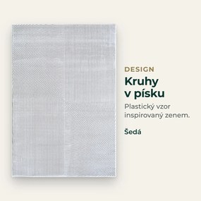 Angel Carpet, Kusový koberec Zafiro 19 Grey, 60x110, šedá, kancelář