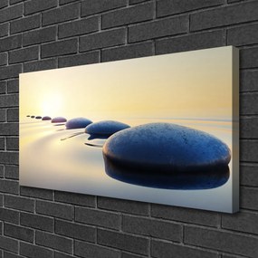 Obraz na plátně Kameny ve Vodě Lázně 125x50 cm