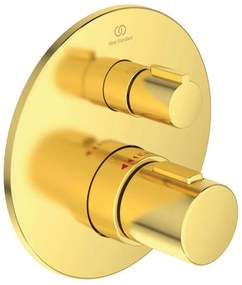 Ideal Standard CeraTherm - Termostatická sprchová baterie pod omítku, Brushed Gold A5813A2
