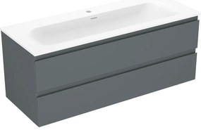 Mexen Orio koupelnová skříňka 120 cm s umyvadlem Vela, 2 zásuvky, grafit mat/bílá mat - 91A10-12047-2-BFF66-W23M01