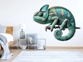 Chameleon textilní přelepitelná samolepka na zeď arch 45 x 35 cm