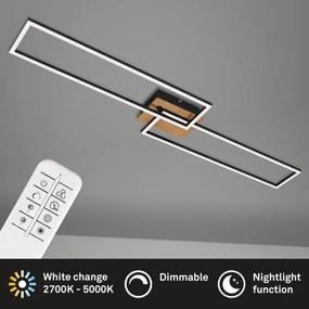 Brilo - LED Stmívatelný přisazený lustr FRAME 2xLED/20W/230V 2700-5000 + DO