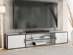 TV skříňka ROJO 4 bílý otevřená TV skříňka s policí