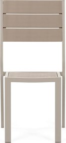 Zahradní sestava 1+6 WOODIE - béžový polywood / kovová konstrukce