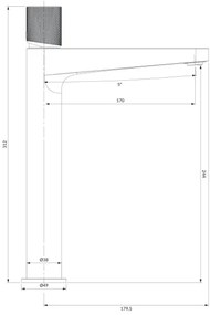 OMNIRES CT8012CR - Umyvadlová baterie CONTOUR 31,2 cm lesklý chrom