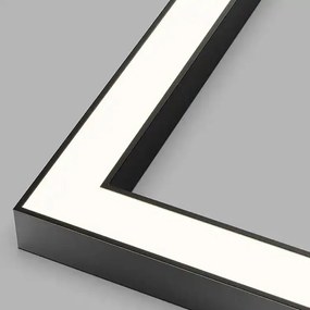 Toolight Toolight, LED stropní svítidlo 60x60x5 cm 36W 4000K APP1284-C, černá, OSW-00942