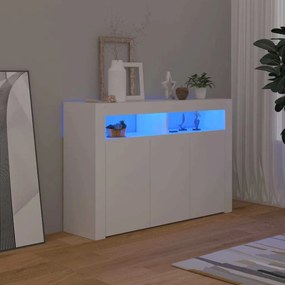 vidaXL Příborník s LED osvětlením 115,5 x 30 x 75 cm [804341] Barva: šedá sonoma