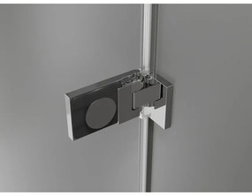 Mexen Lunar-F L skládací sprchový kout pravý 100 x 80 cm, 8mm čiré sklo, chromový profil, 836L-100-080-01-00-P