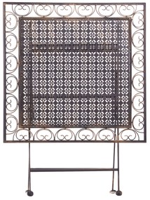 Zahradní stůl kovový skládací 70 x 70 cm černý BORMIO  Beliani