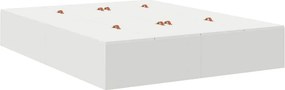 Rám postele s úložným prostorem Bílá 150 cm Kompozitní dřevo 3335645