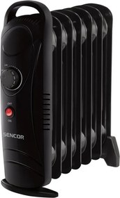 Sencor - Olejový ohřívač se 7 žebry 700W/230V černá