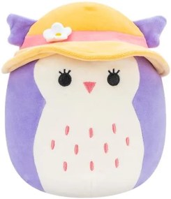 Plyšák squishmallows sova s kloboukem holly