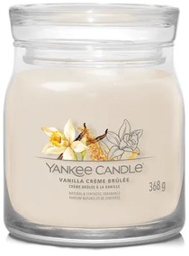 Yankee Candle vonná svíčka Signature ve skle střední Vanilla Creme Brulee 368g
