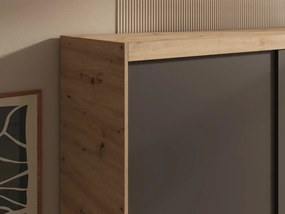 Šatní skříň s zrcadlem Hailey 100
